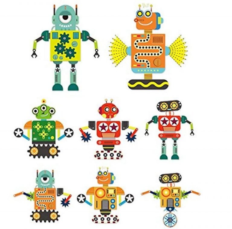 Little Scientists Robot- Magnetic Paper Puzzle STEM Toy for Kids ...